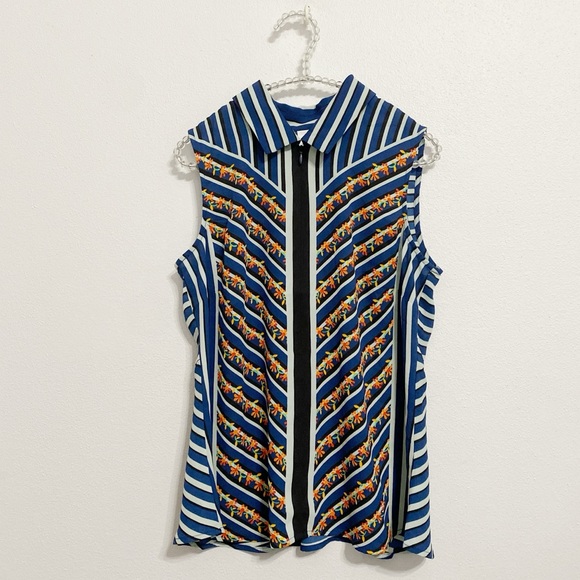 CAbi | Tops | Cabi 638 Chevron Top Spring 223 Medium Euc | Poshmark